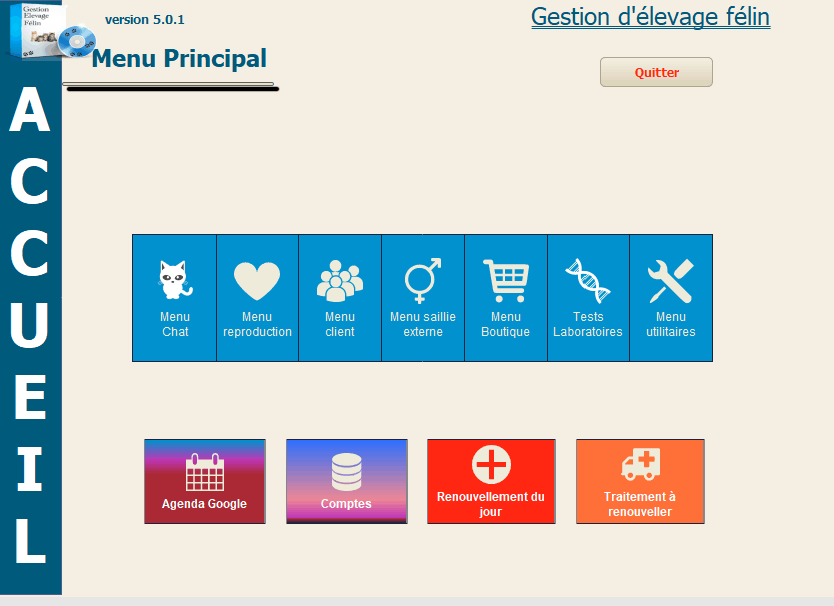Gestion élevage canin et félin - Logiciels de gestion d'élevage canin et Félin.
